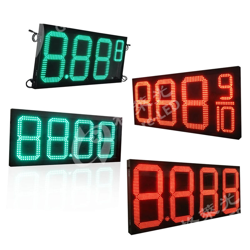 Petrol Station Led Gas Display Sign With 6-72inch Panel Size And 150W ...