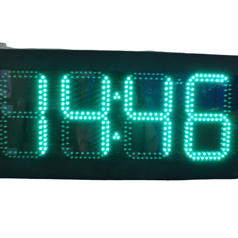 12 Inch Led Time And Temperature Display For Gas Station With RF Remote ...