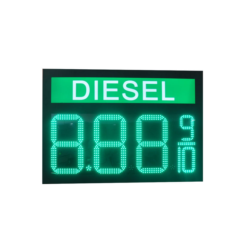 Iron Casing Fuel Station Pylon Sign Gas Display with 7 Segment LED ...