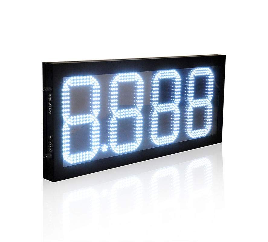 Outdoor Steel Casing 8"-32" Digit Height IP65 7 Segment LED Gas Signs ...