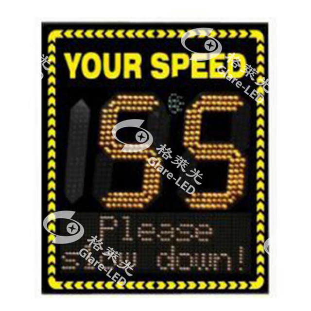 Solar Powered Digital Speed Limit Signs Pre-Warning Led Variable ...
