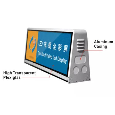Car Top Advertising LED Display 4G Outdoor P5 Sign Message LED Screen IP65