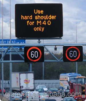 P31.25 Yellow LED Traffic Signs Warning Essential For Variable Message ...