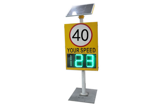 Road Warning LED Solar Radar Speed Sign with 600*1000 Detection Range ...