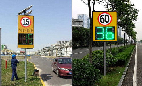 12V Traffic Speed Board with ≥30° Viewing Angle Radar Sign Detector and ...