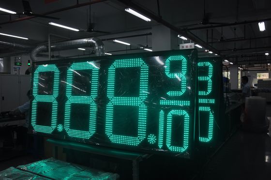 Fuel Station Pylon Sign Gas Station Signs LED 7 Segment LED Board Gas ...